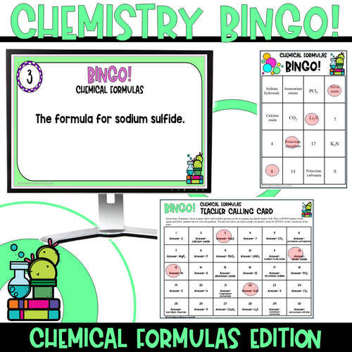 Chemistry BINGO - Chemical Formulas | mysite