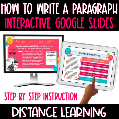 How to Write a Paragraph-Interactive Google Slides | mysite