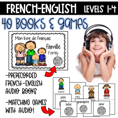 Growing Bundle French Books & Games with Audio Levels 1-4 | mysite