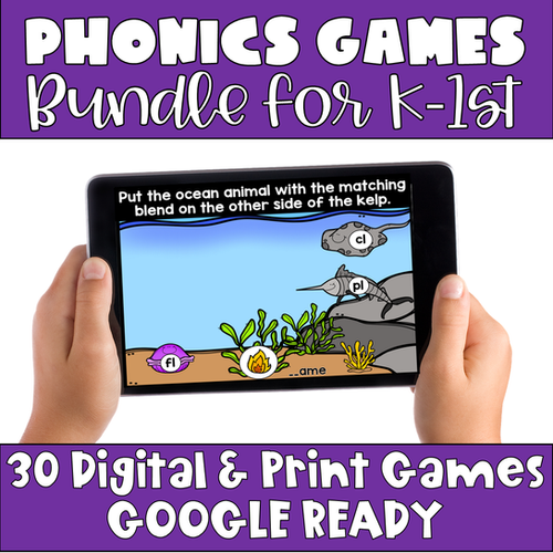 Bundle of Phonics Matching Games - Digital and Print | mysite