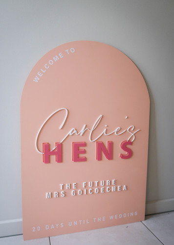 Bold Type Hens Sign | Junee Studio