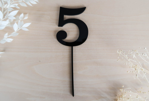 Single Number Cake Topper | Junee Studio