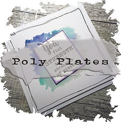 Poly Plates and Stamps | craftyroodesigns