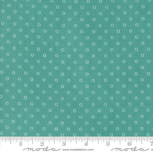 Teal Dotty Dots 30's Playtime | Rita Quilted Chicken
