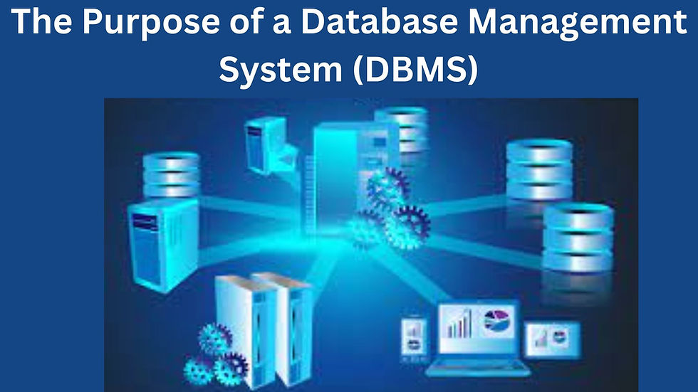 The Purpose of a Database Management System (DBMS) The Purpose of a Database Management System (DBMS)