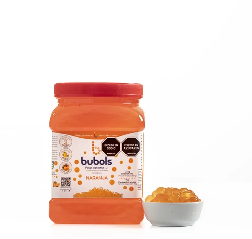 Perlas explosivas bubols sabor a Naranja x 1100 gramos | Topping Frozen
