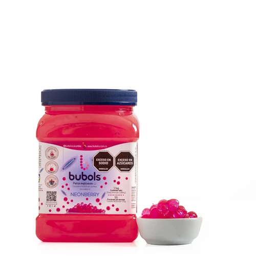 Perlas explosivas bubols sabor a Neonberry x 1100 gramos | Topping Frozen
