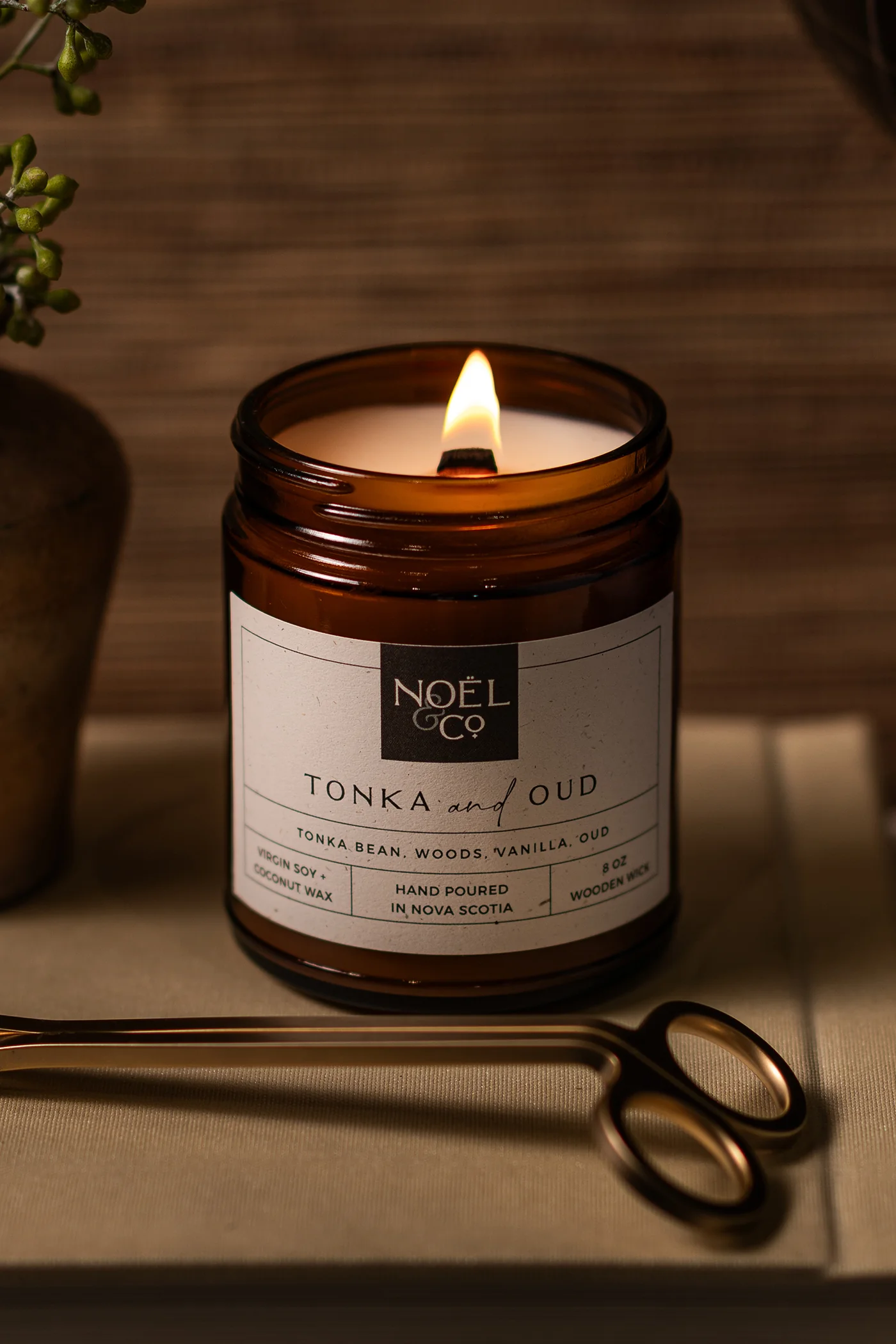 Tonka & Oud Candle | Noel & Co. | Jennifer's of NS