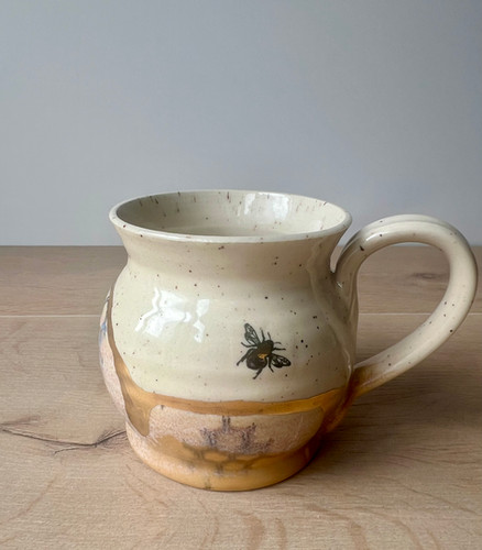 Bees + Gold Mug | Alicia Kate Pottery | Jennifer's of NS