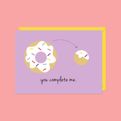 You Complete Me Card | Halifax Paper Hearts | Jennifer's of NS