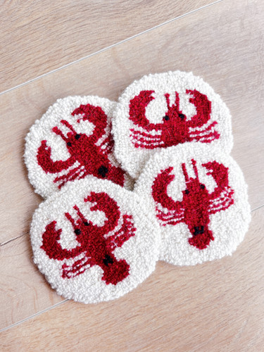 Lobster Coaster | Cheticamp Rug Hooking | Jennifer's of NS
