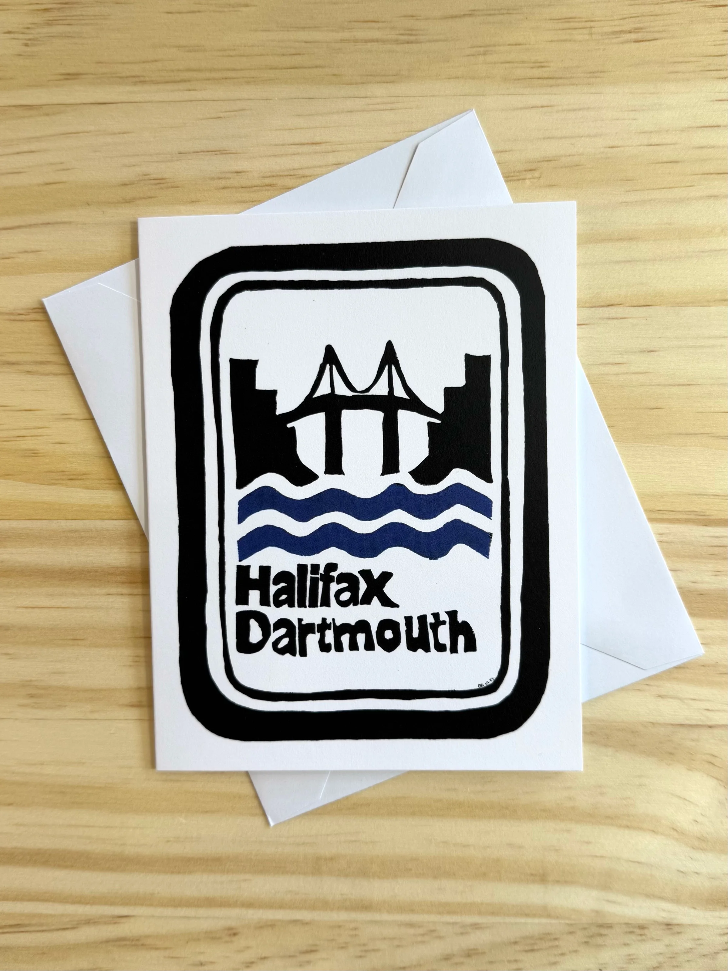 Halifax + Dartmouth Route Card | Erin Bulger Art | Jennifer's of NS
