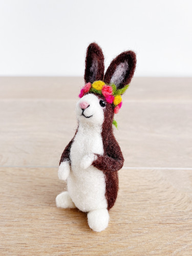 Felted Rabbit with Flower Crown | Shari MacLeod | Jennifer's of NS