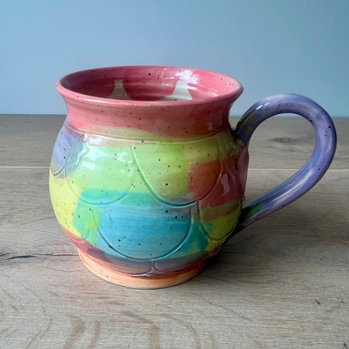 Mermaid Mug | Pink | Alicia Kate Pottery | Jennifer's of NS