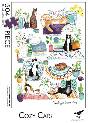 Cozy Cats Puzzle | Sarah Duggan Creative Works | Jennifer's of NS