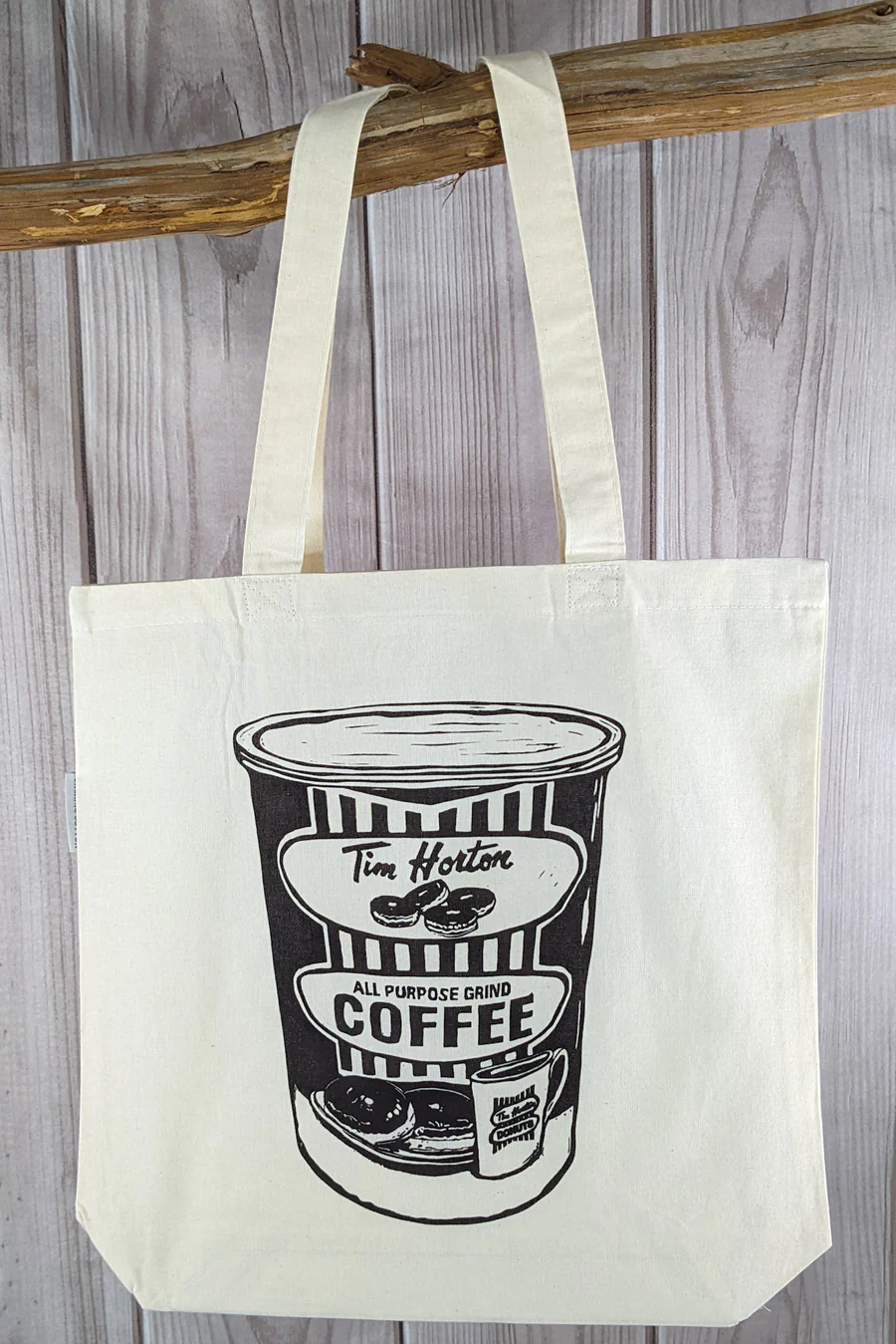 Vintage Tim Horton Coffee Tin Tote Bag | Holdfast Ink | Jennifer's of NS