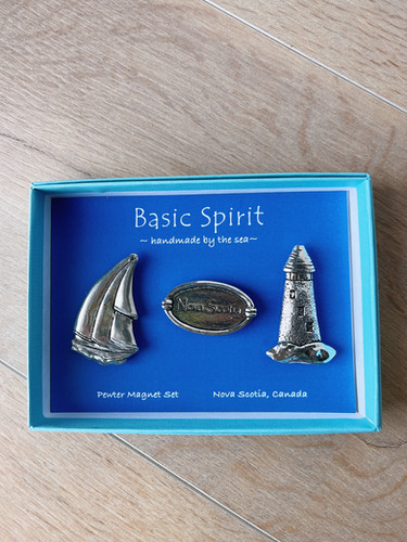 Nova Scotia Pewter Magnet Set | Basic Spirit | Jennifer's of NS