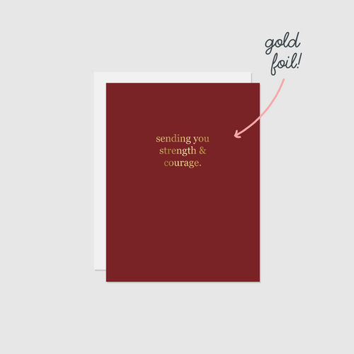 Sending You Strength & Courage Card | Halifax Paper Hearts | Jennifer's ...