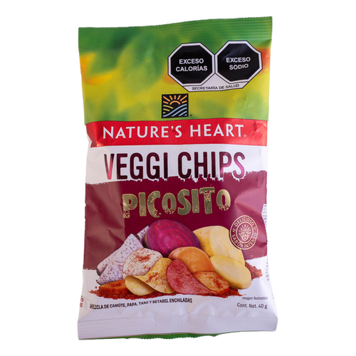 Veggie Chips Picosito Natures Heart 40gr | DAC Cancún