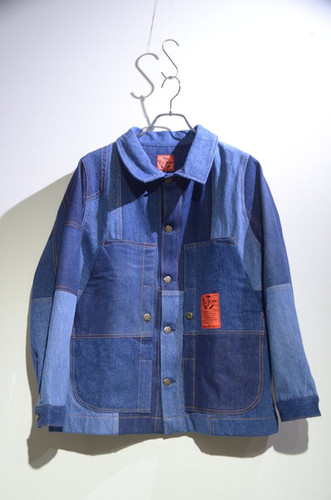REJEAN DENIM Anderston Jacket S Handmade in Scotland レジーンデニム パッチワーク デニム ...