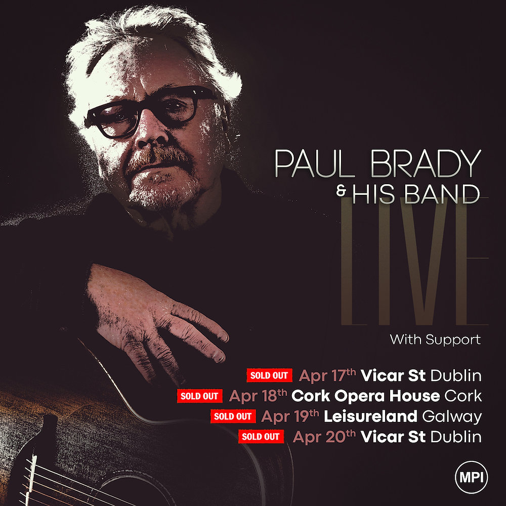 Paul Brady Sells Out April 2024 Tour Dates