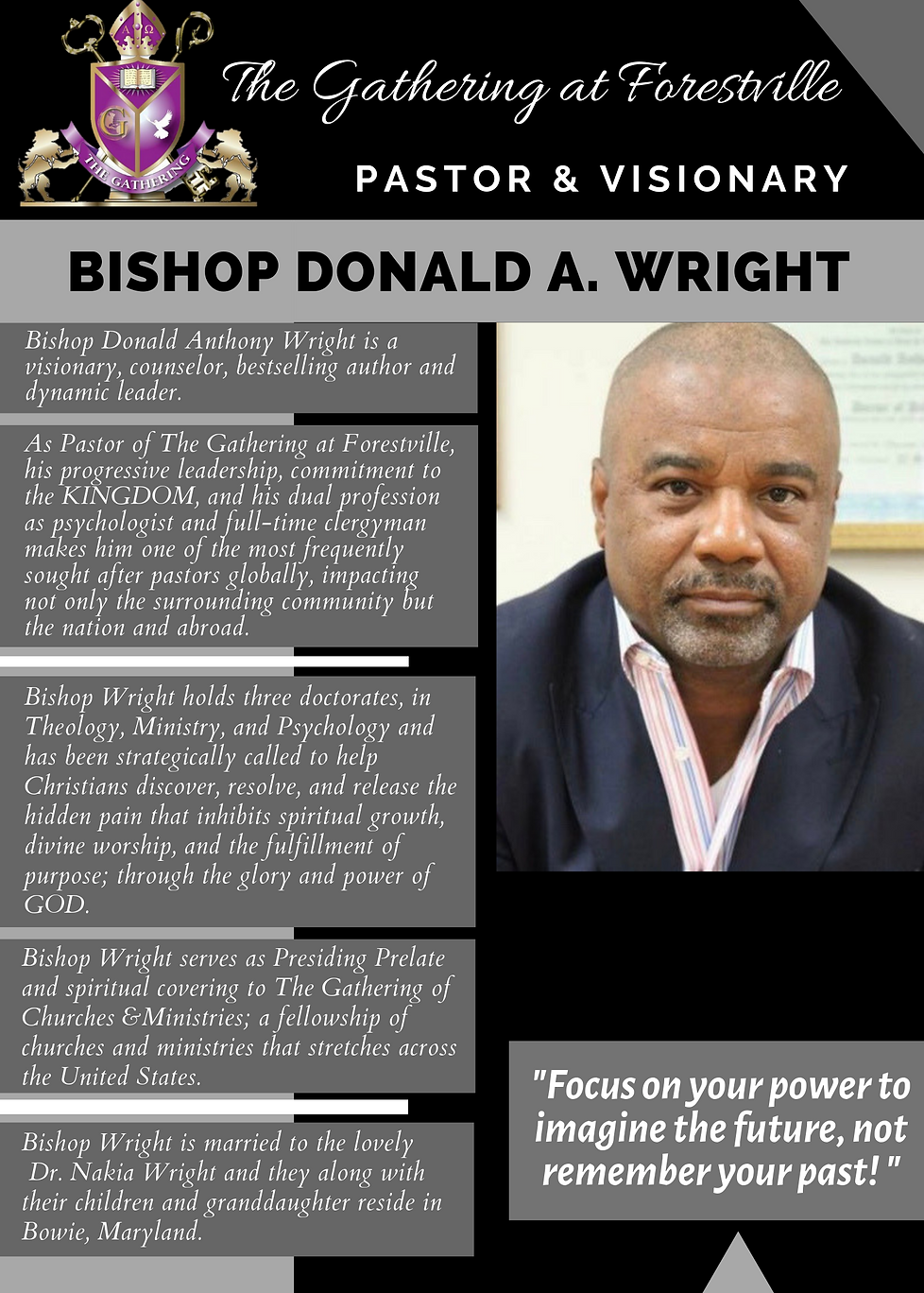 Bishop Wright's Full Biography | TGAF