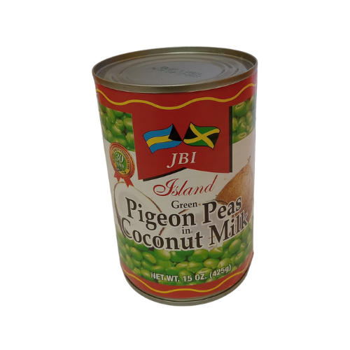 JBI GREEN PIGEON PEAS WITH COCONUT MILK (24x15oz) | JBI Ltd.