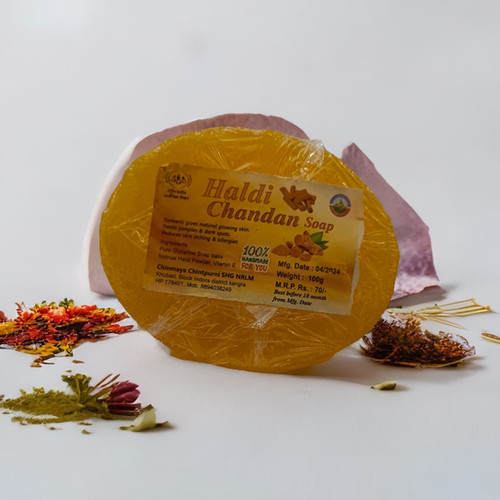 Haldi Chandan Soap 100g - Chinmaya Chintpurni SHG NRLM | DhanvantariHerbs