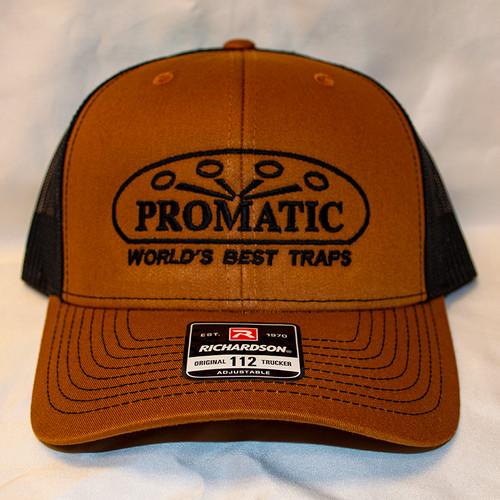 W01V/CAPUS7 Promatic Carmel/Black Trucker Cap | PROMATIC PARTS