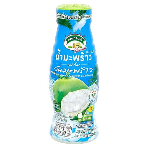 Magic Farm Fresh 40% Coconut Juice with Nata De Coco 240ml. | Smile ...