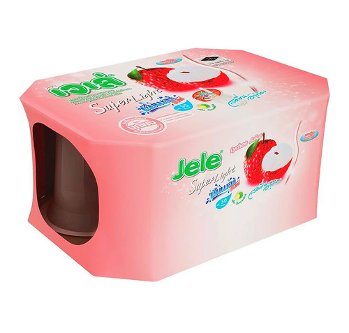 Jele Super Light Lychee Flavour 125g*6 | Smile Thai Minimart