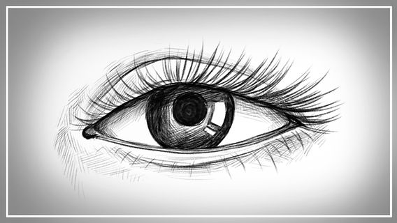how to draw natural eyes