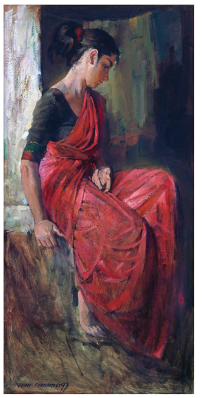 My Own Thoughts - Art Print | Paintings for home decor | John Fernandes Art