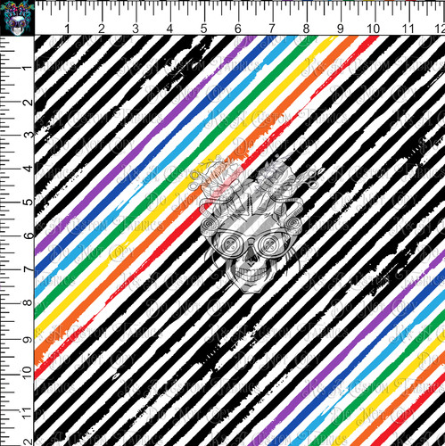 Pride Rainbow Stripes | K&A Custom Fabrics