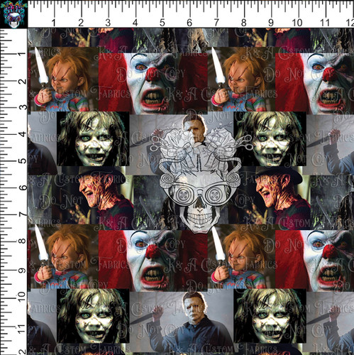 Scary Movie Collage | K&A Custom Fabrics