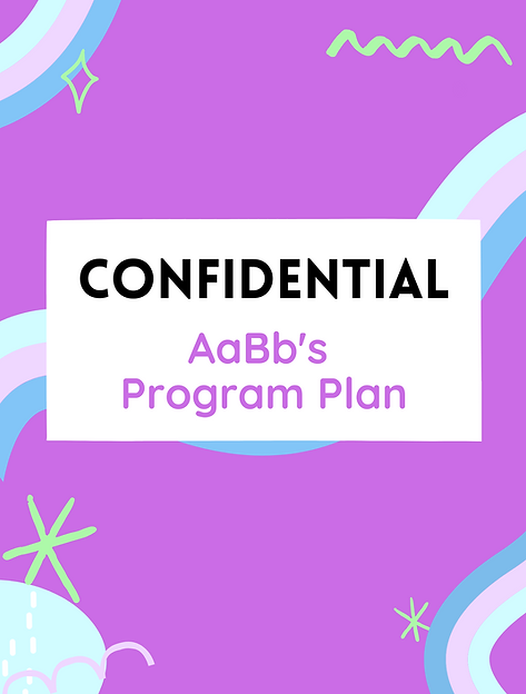ABA printables | The Organized Analyst
