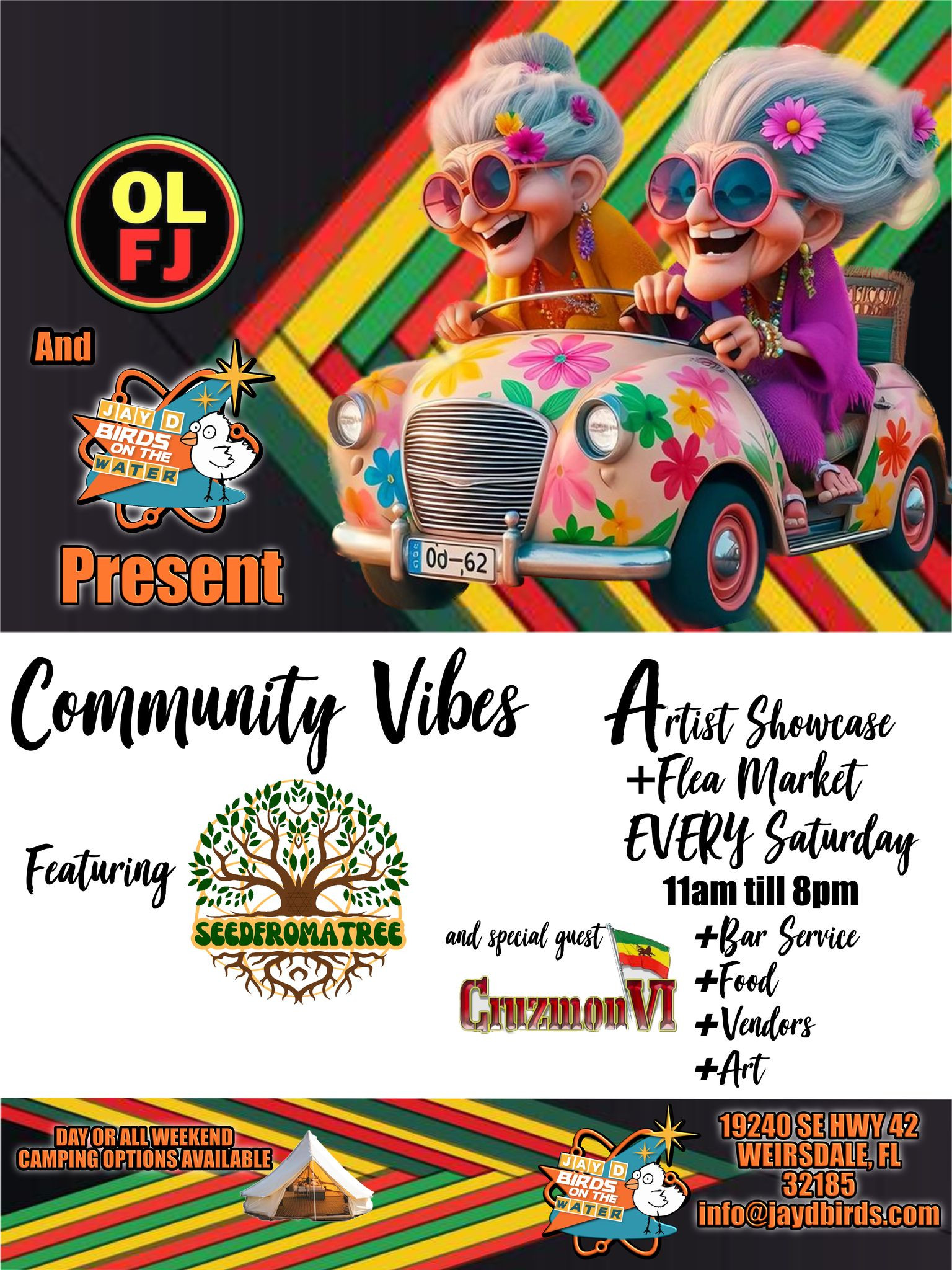 Community Vibes - Artist Showcase & Farmers Market | Jay D Birds