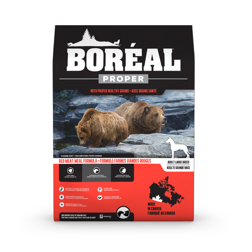 Formule farine viandes rouges Boréal Proper pour chien adulte grande race | Animal Expert