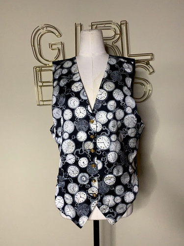 “Broken Clocks” Vest | Rich Rags Vintage