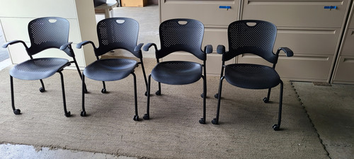 Herman Miller Caper Stacking Chairs with Casters | 916-635-3309