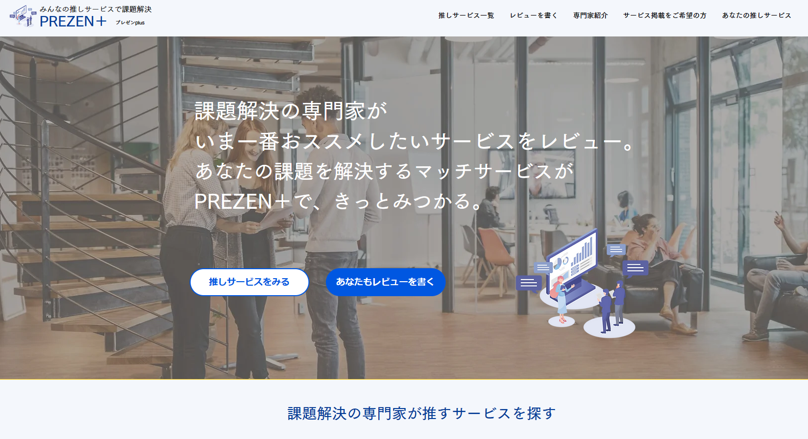 あなたの推しサービスを教えて下さい｜PREZEN＋｜専門家とみんなでサービスレビュー｜プレゼンプラス