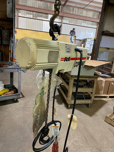 Coffing 1/8 Ton Electric Chain Hoist, Model: JLC0332, 10 FT Lift, 460V ...