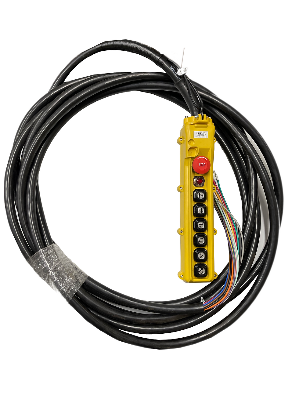 30 FT (16C/16) Prewired Crane Hoist Pendant/Control Pushbutton 3 Motion ...