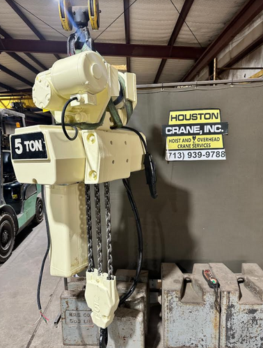 Coffing 5 Ton Electric Chain Hoist w/ Motorized Trolley, 16 FT Lift ...