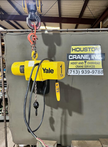 Yale 1 Ton Electric Chain Hoist, Model: YJL2016, 10 FT Lift, 230/460-3 ...