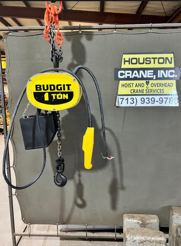 Budgit 1 Ton Electric Chain Hoist, Model:BEH0116, 11 Ft Lift , 230/460 ...