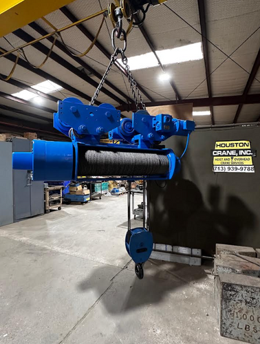 Shaw-Box 10 Ton Electric Wire Hoist w/ Motorized Trolley, 700, 25 Ft ...