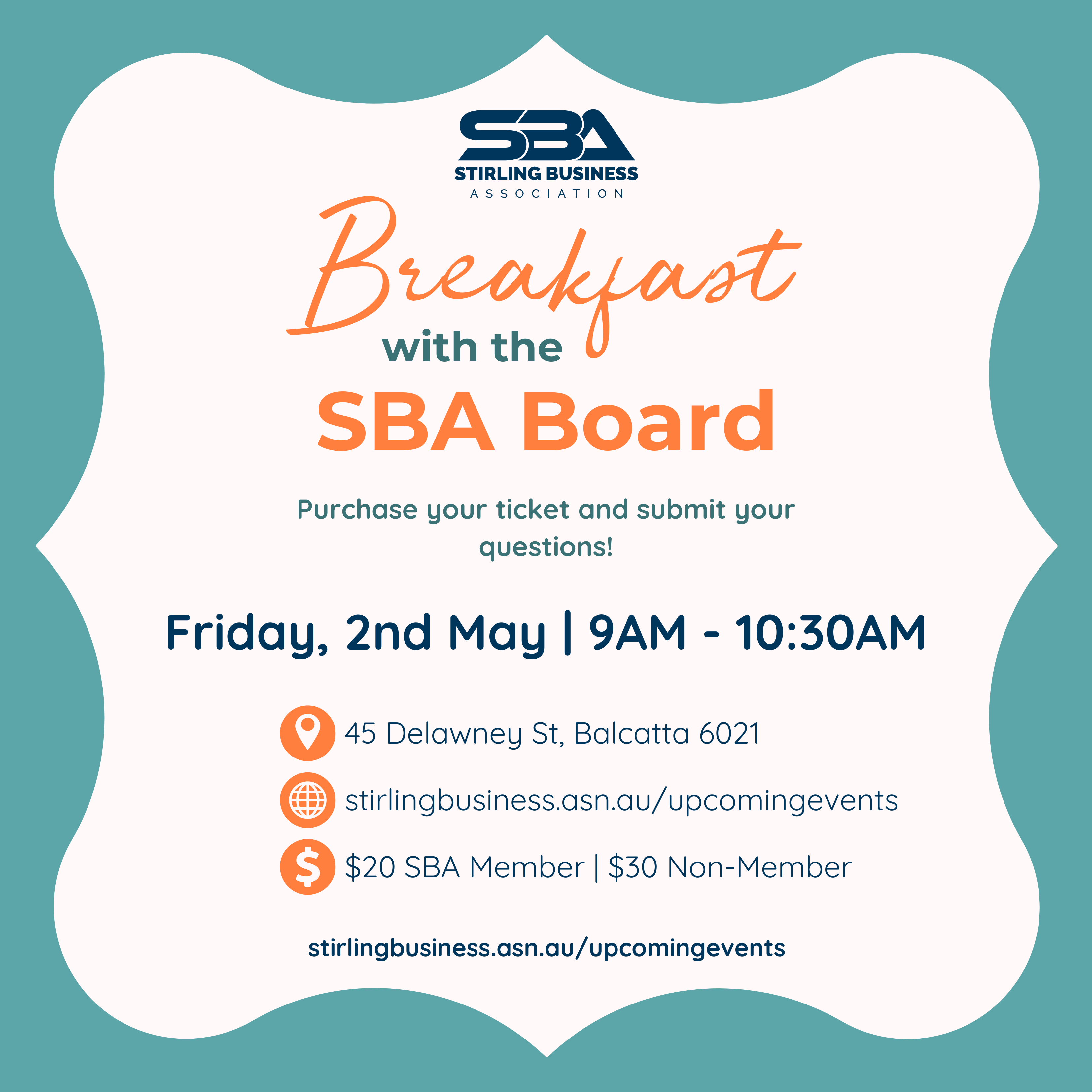 Breakfast with the SBA Board | Stirling Business