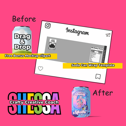 Soda Can Wrap Template | Shessa Guide