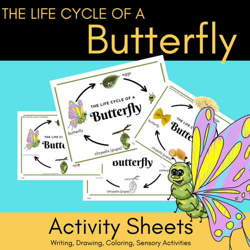 Life Cycle of a Butterfly Activity Sheets | Pre K God's Way